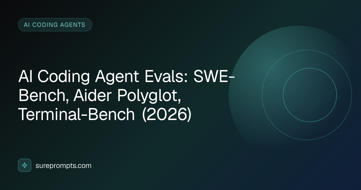 AI Coding Agent Evals: SWE-Bench, Aider Polyglot, Terminal-Bench (2026 ...